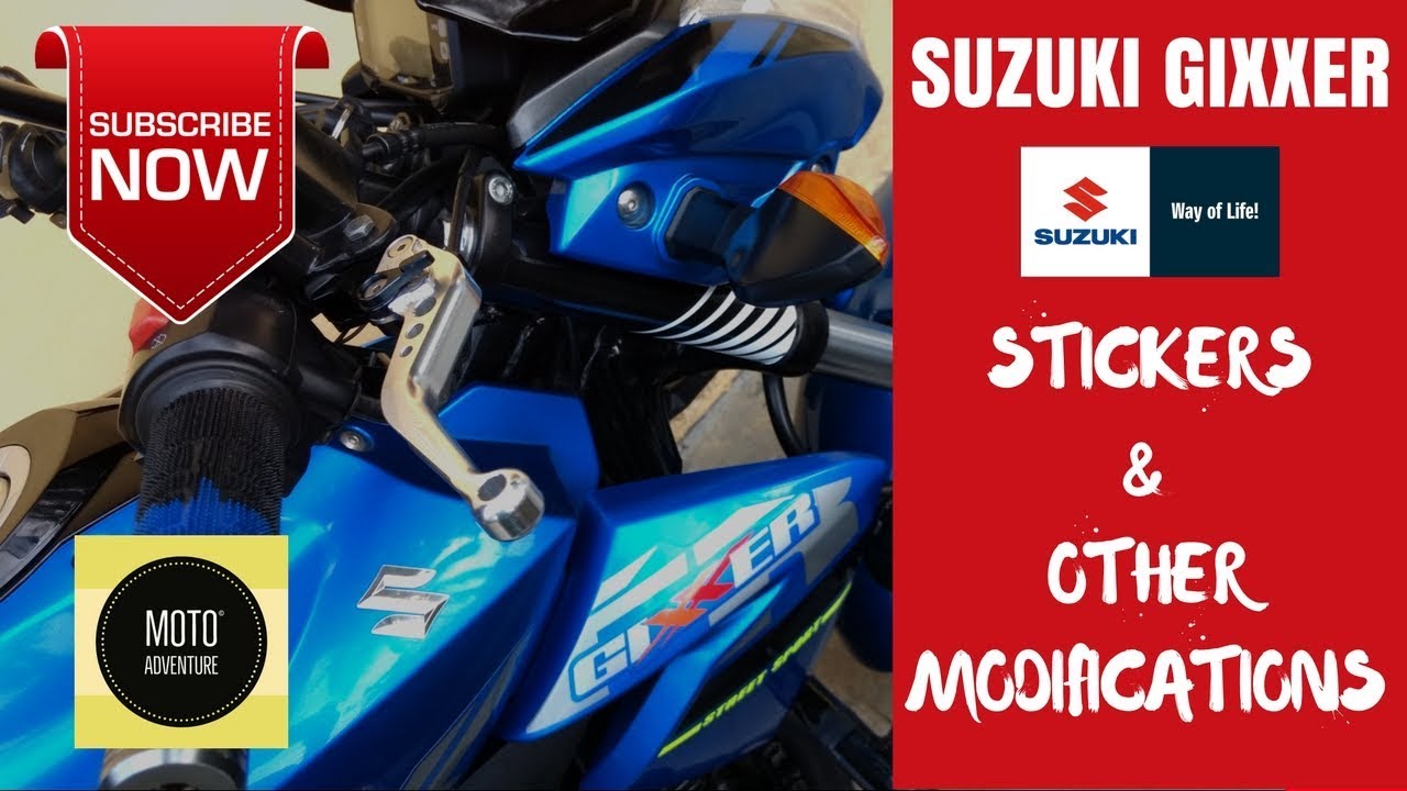 DIY | SUZUKI GIXXER STICKERS & MODIFICATIONS | REVIEW | EASTERN MOTO ...