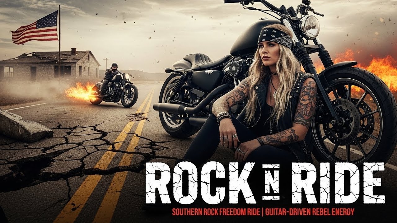 Best Music Rock n Roll Ride 🔥 Southern Rock Freedom Ride | Guitar ...
