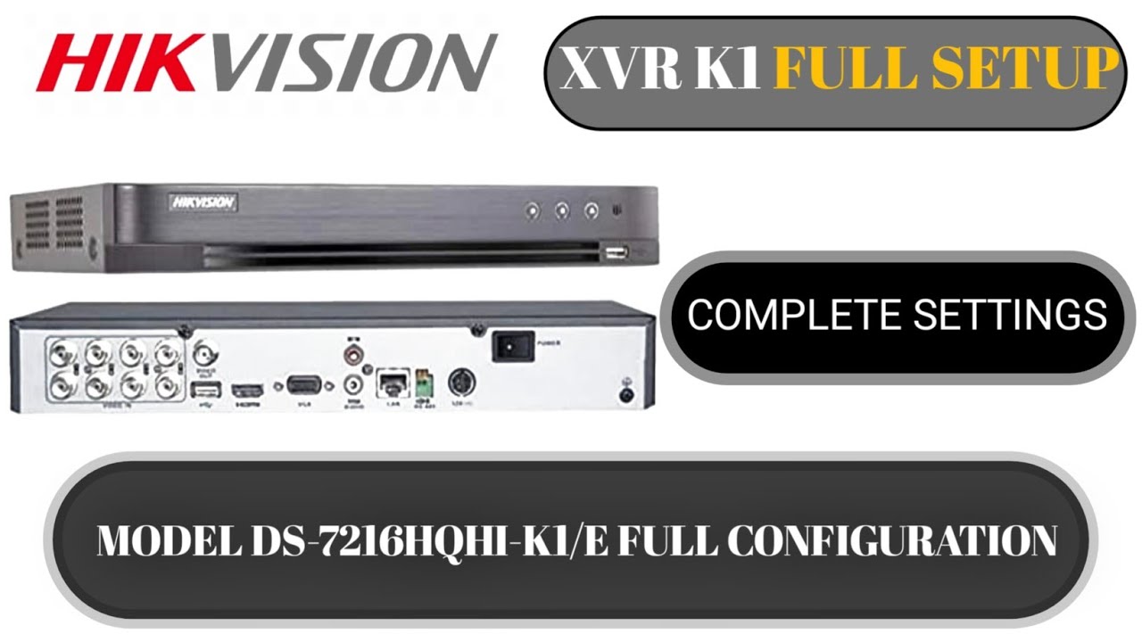 Hikvision XVR Full Setup with complete seatings How to set up Xvr फुल ...