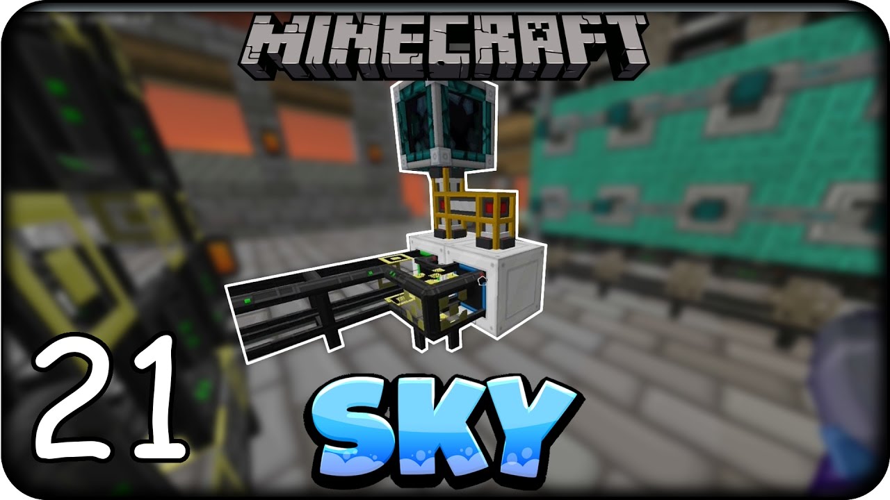 Minecraft Sky ☐ 21 - Einzelspieler - Stahl automatisch craften - YouTube