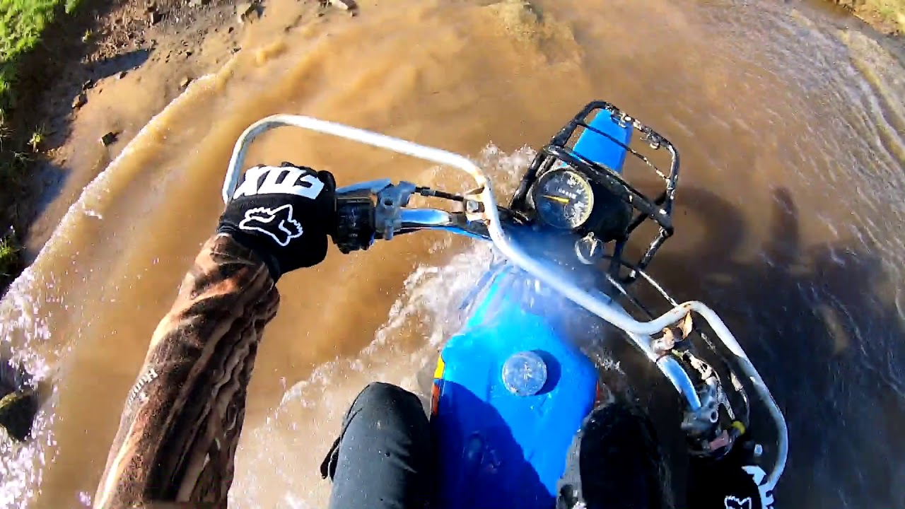 Ag 100 Trail/farm riding - YouTube