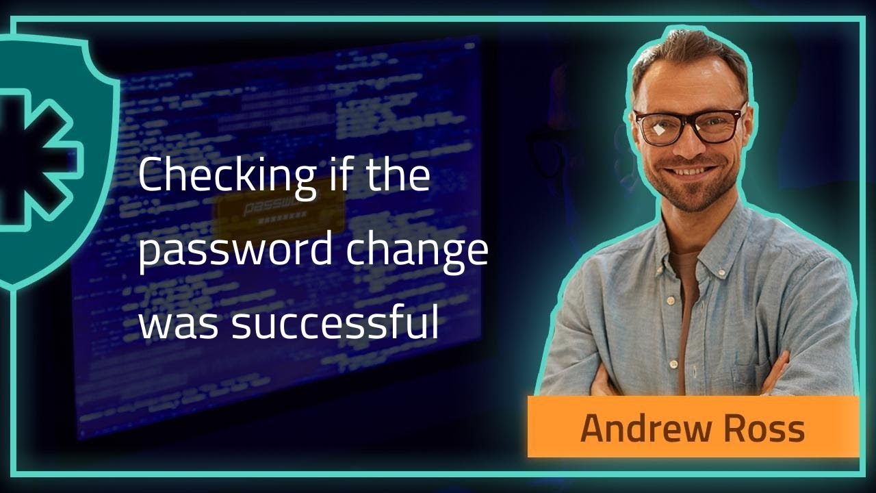 Checking if the password change was successful - YouTube