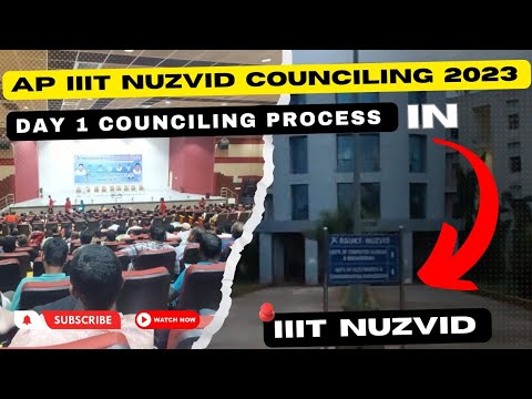 DAY1 Counciling Process on IIIT NUZVID in SAC Auditorium | RGUKT AP IIIT NUZVID COUNCILING 2023 ...