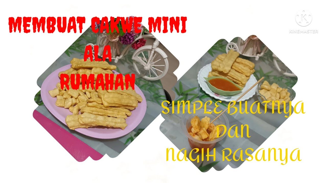 Membuat cakwe mini ala rumahan - YouTube