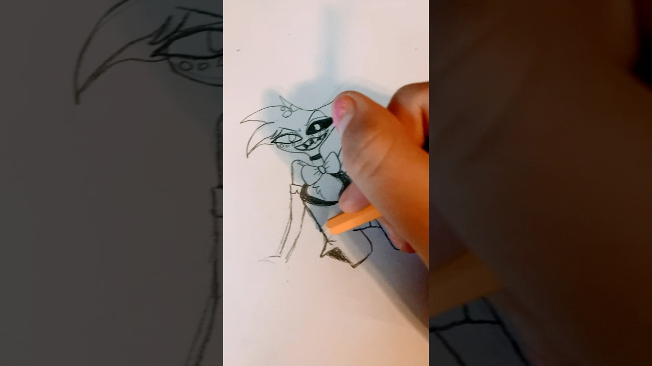 Drawing Angel Dust from Hazbin Hotel! - YouTube