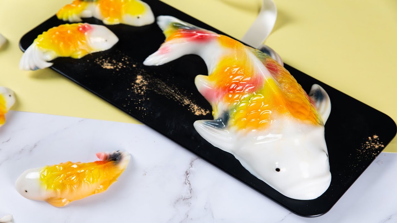 Koi Fish Jelly Konnyaku - YouTube
