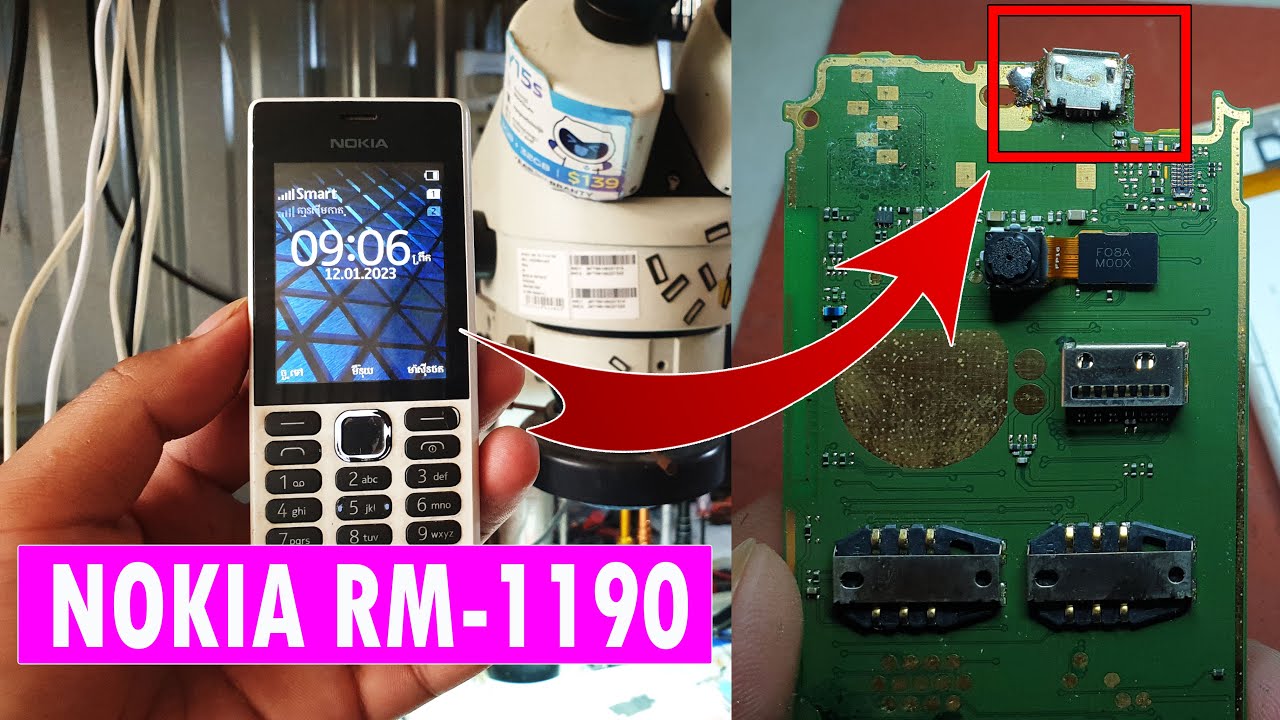 Nokia RM-1190 not Charging Problem,Replace the charger with the ...