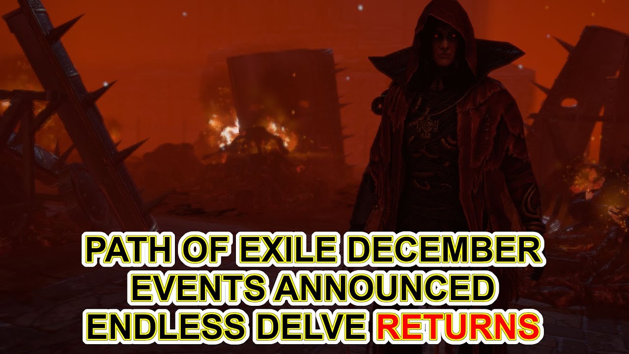 POE 3.16 - December Events Announced - Endless Delve Returns - Path of ...