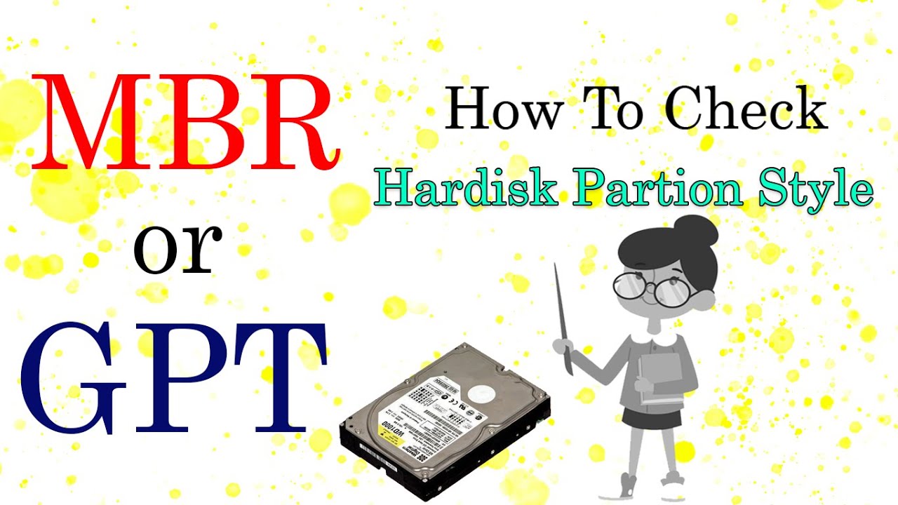 How to Check #MBR or #GPT Partition | How to Check your Disk Partition ...