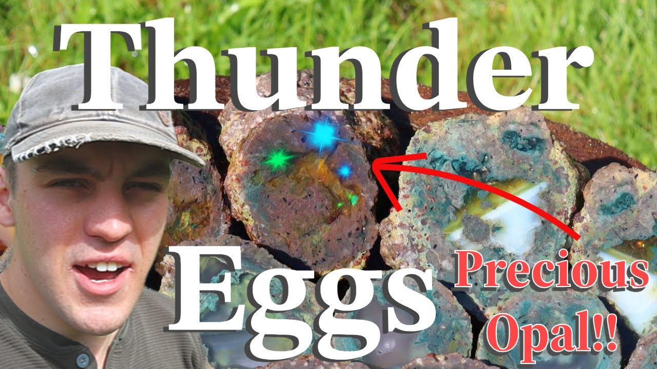 Precious Opal Uncovered While Cutting Thundereggs!! - YouTube