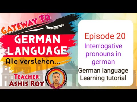 german language - Fragepronomen | W - Frage | german interrogative ...