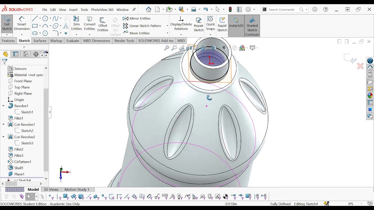 Plastic Bottle Solidworks - YouTube