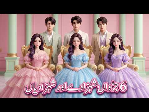 SIx twin princes or princesses | 6 judwa shehzady shezadiyan | Urdu fairy tales | Urdu moral story
