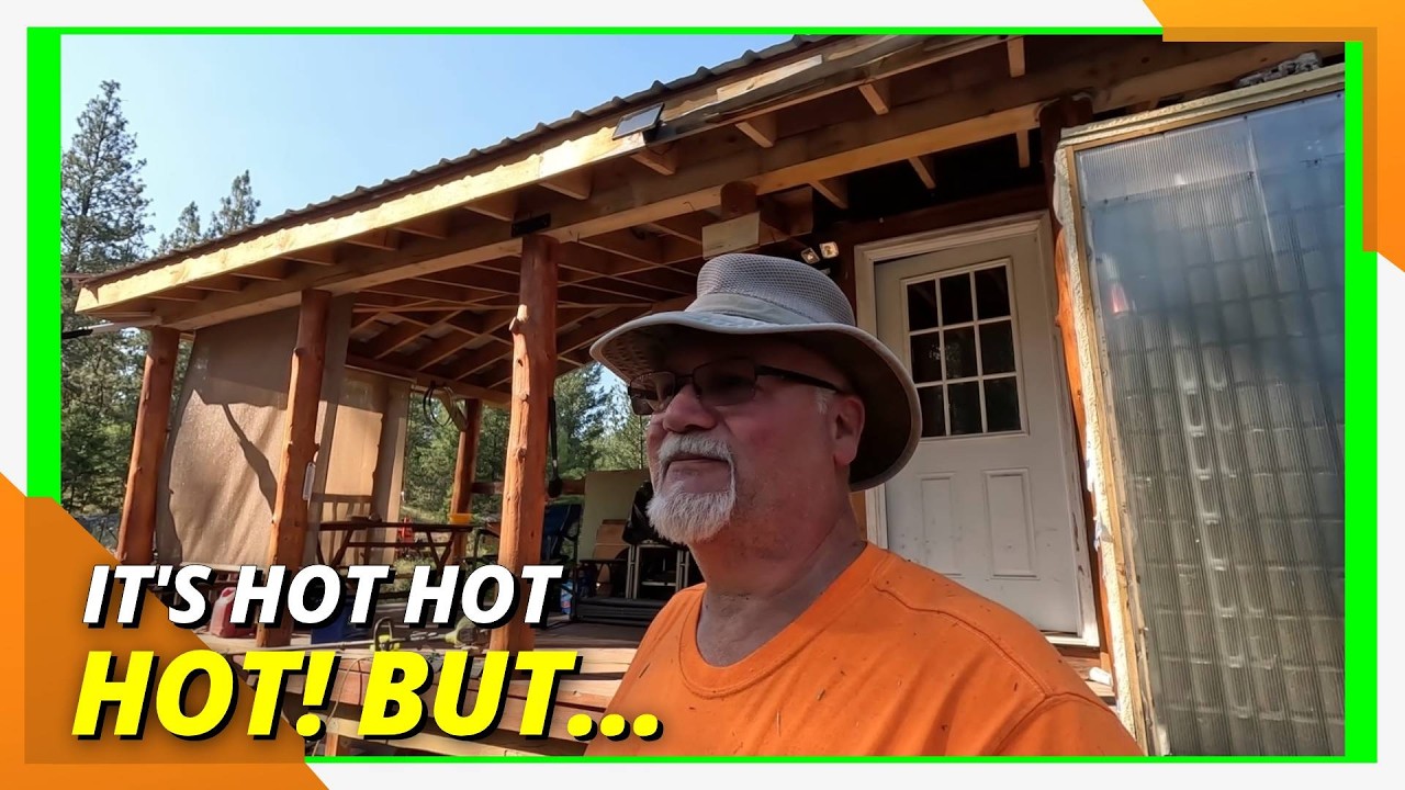 Off Grid Cabin Life - It's fire season and HOT HOT HOT! - YouTube