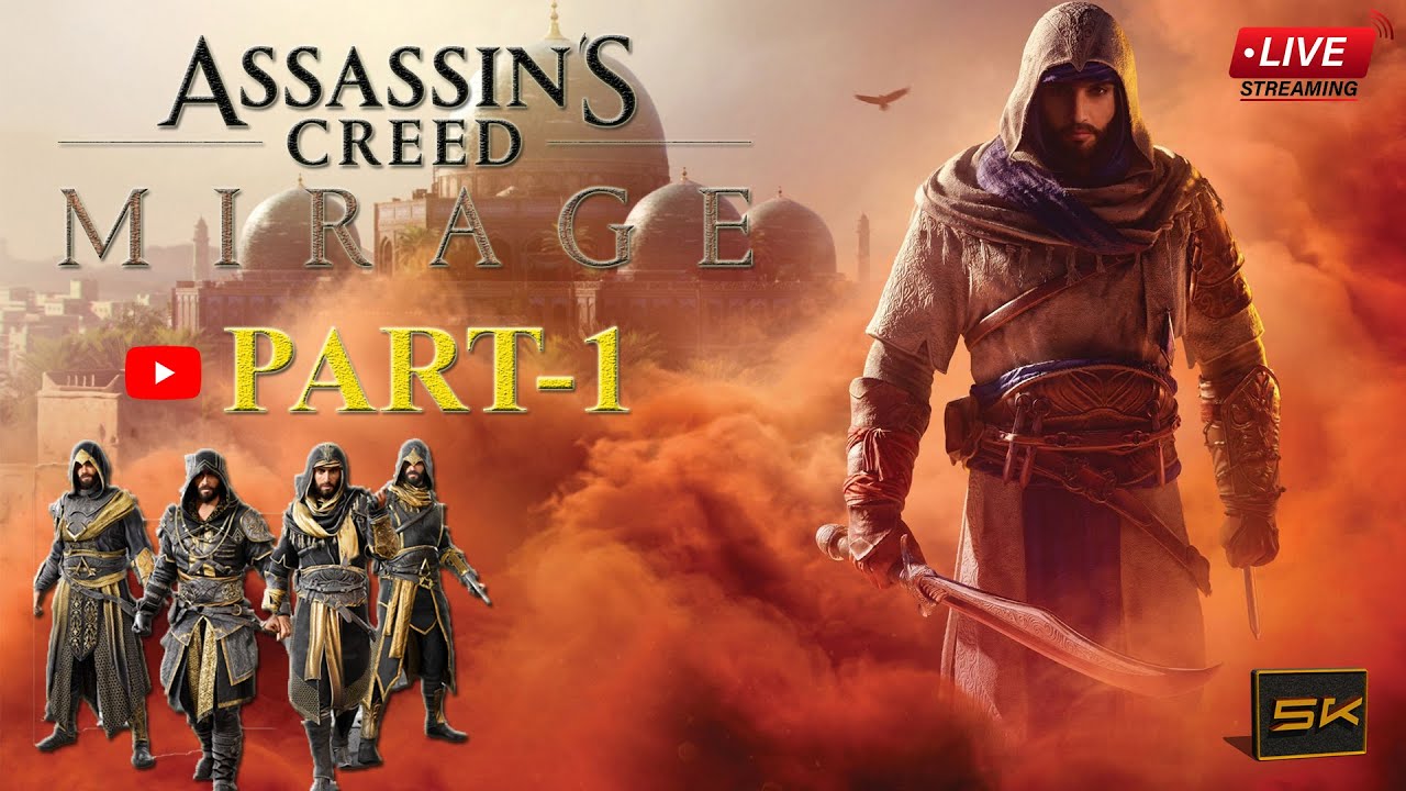 【🔴LIVE】I Assistant Creed Mirage | Part-1 Storey | #india #live - YouTube