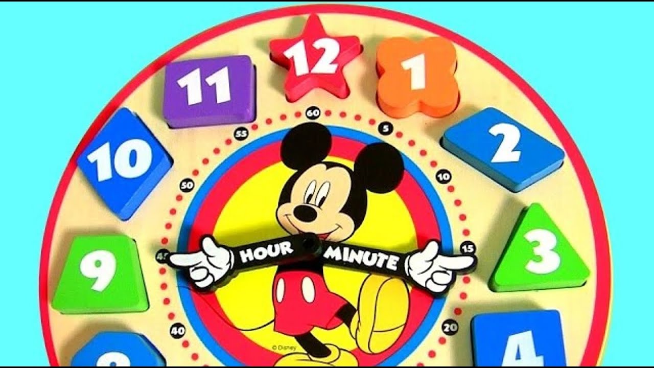 Learn Number Shapes Colors with Disney Mickey Mouse Clubhouse Wooden ...