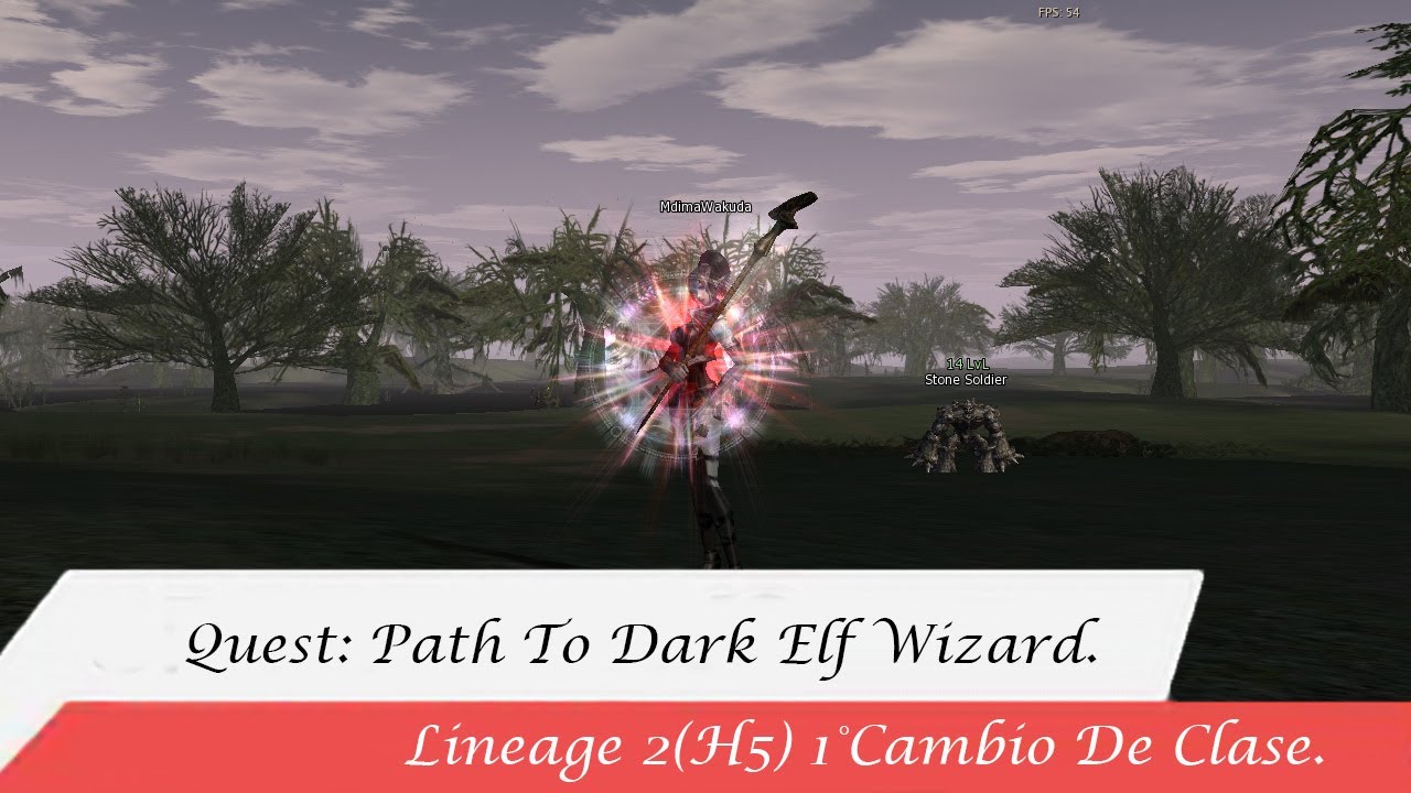 Quest: Path To Dark Elf Wizard... Lineage 2(H5) Español - YouTube
