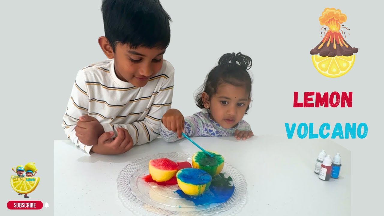 Lemon Volcano | Fun Science Experiment for Kids | Easy DIY STEM Science ...