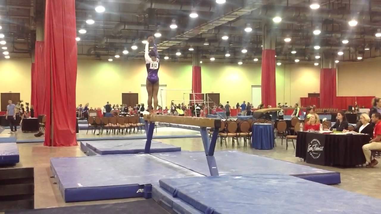 2015 Maya Morris Level 8 Kurt Thomas Invitational Beam 9.400 (3rd Place ...