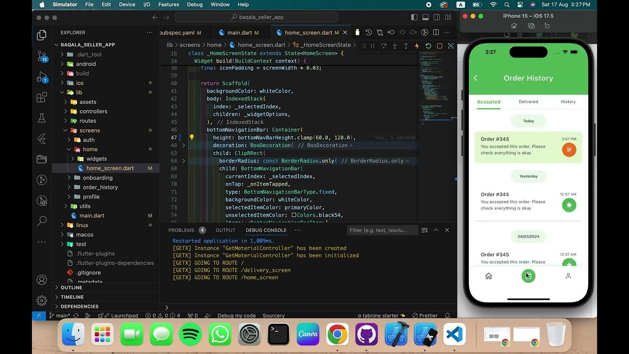 Build A Fully Functional Food Delivery App in Flutter for Android & iOS | Seller Side - YouTube
