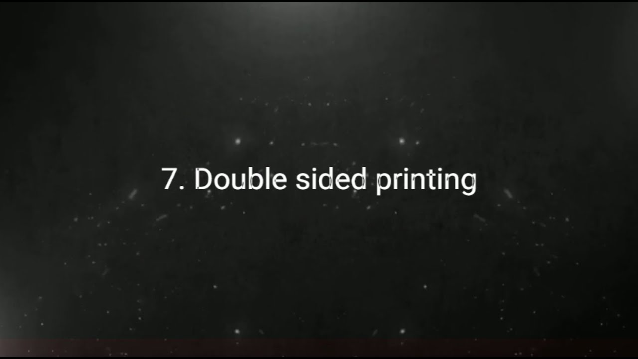 7. Double sided printing - YouTube