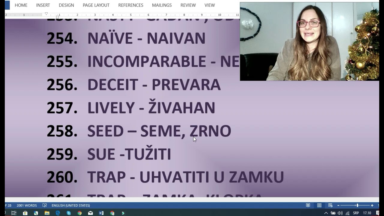 ENGLESKI NIVO B1| 100 ENGLESKIH REČI NA DAN - REČNIK BR 2 | SVE ...