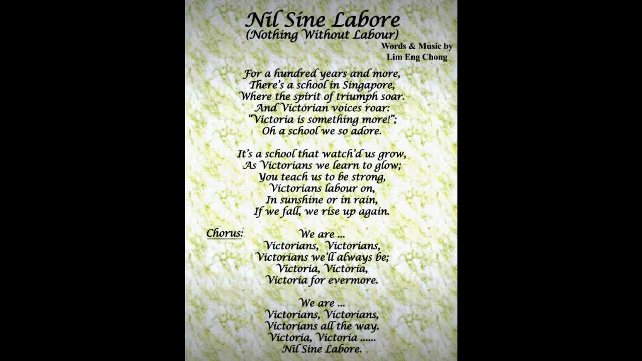 Nil Sine Labore Song - Celebrating the Victorian Spirit & 135 Years of ...
