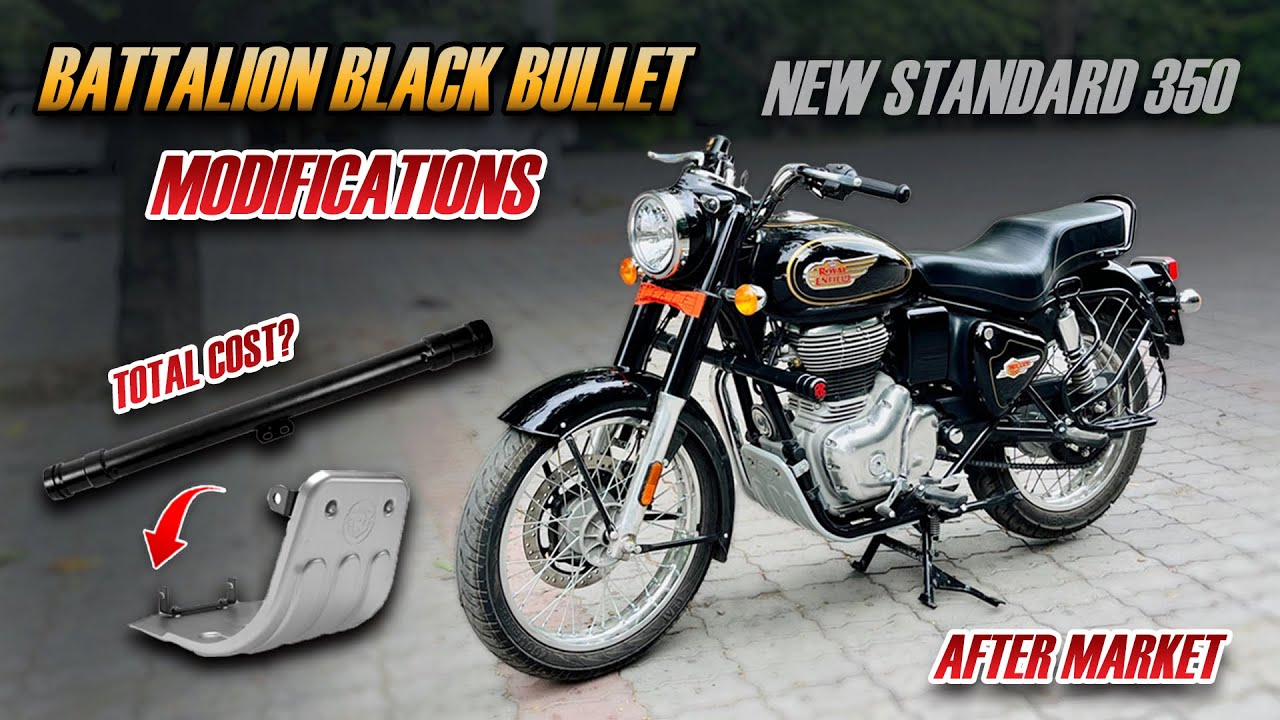 2024 New Bullet 350 Standard Modifications- Battalion Black Standard ...