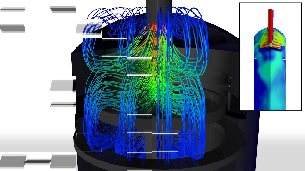 CFD - Inlet Mud tank (www.sdeasolutions.com) - YouTube