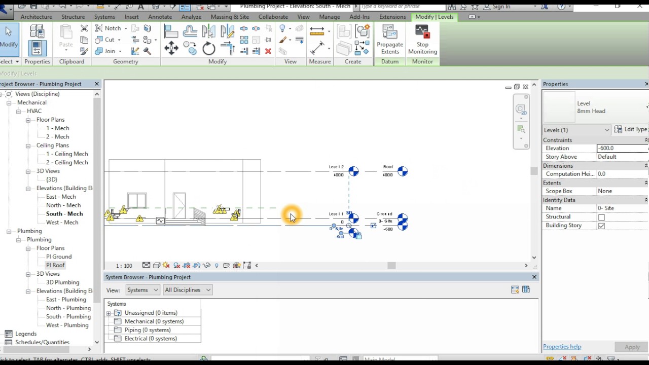 Building Systems Drain Modeling 1/8 - YouTube