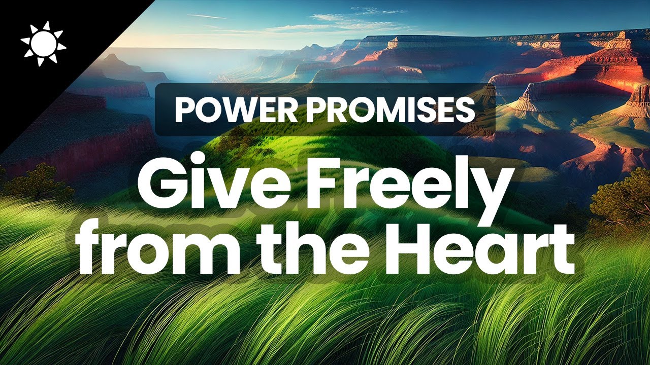 Morning Meditation | The Value of Generosity | Give Freely from the Heart - YouTube