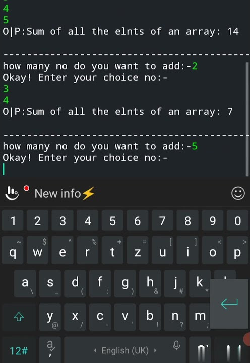 addition of numbers using array with scanner class in java|| coding| # ...