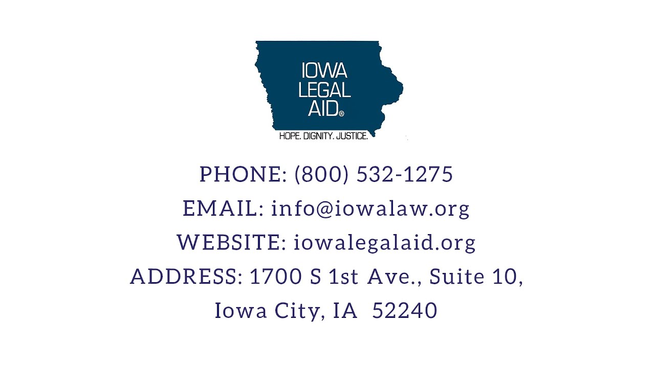 Iowa Legal Aid - YouTube