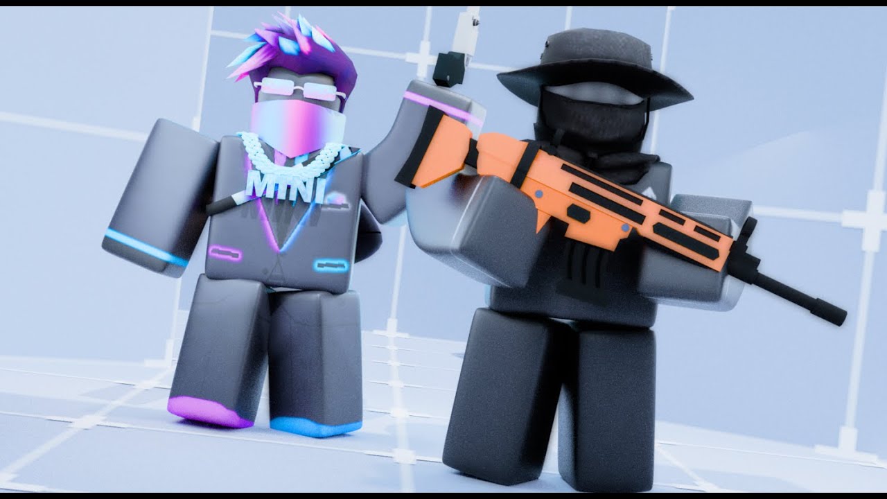 I was Minibloxia's BODYGUARD in Roblox Rivals.. - YouTube