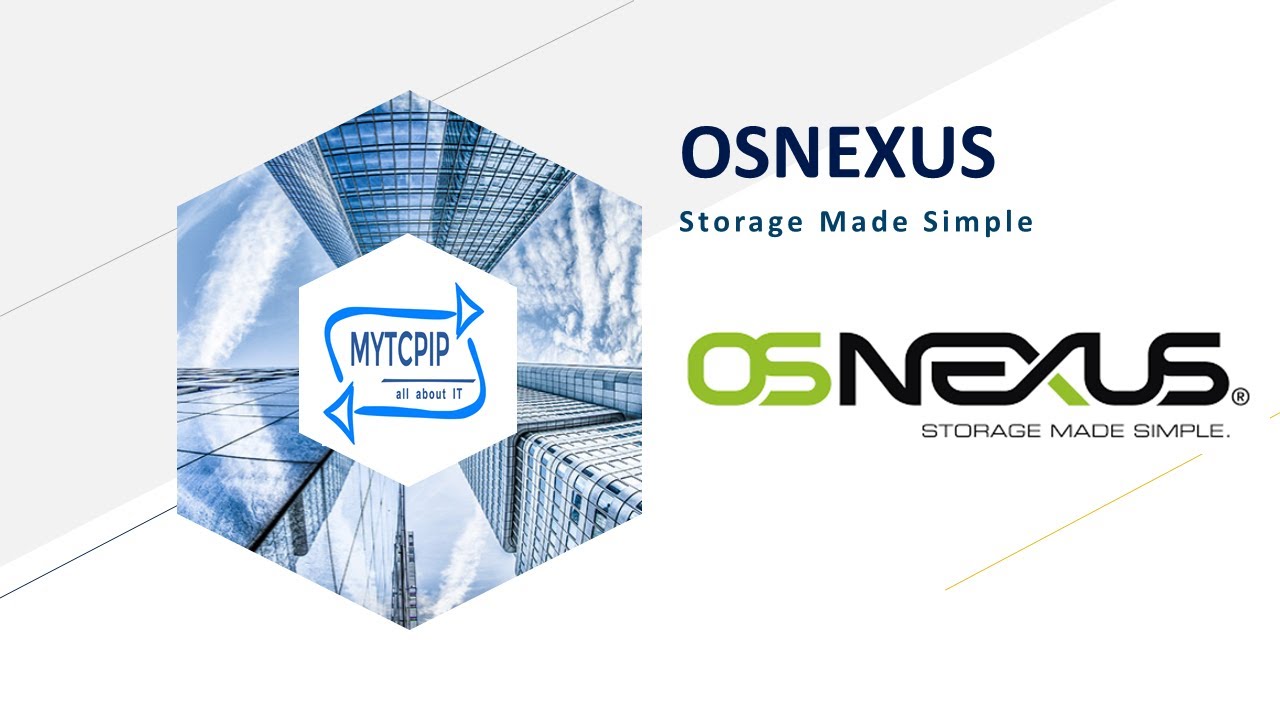 OSNEXUS, almacenamiento de datos en red - YouTube