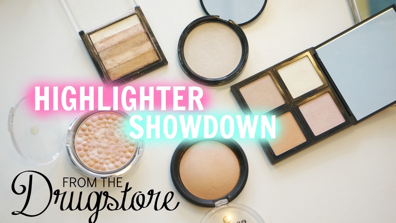 WHICH DRUGSTORE HIGHLIGHTER IS THE BEST? Highlighter Showdown! - YouTube