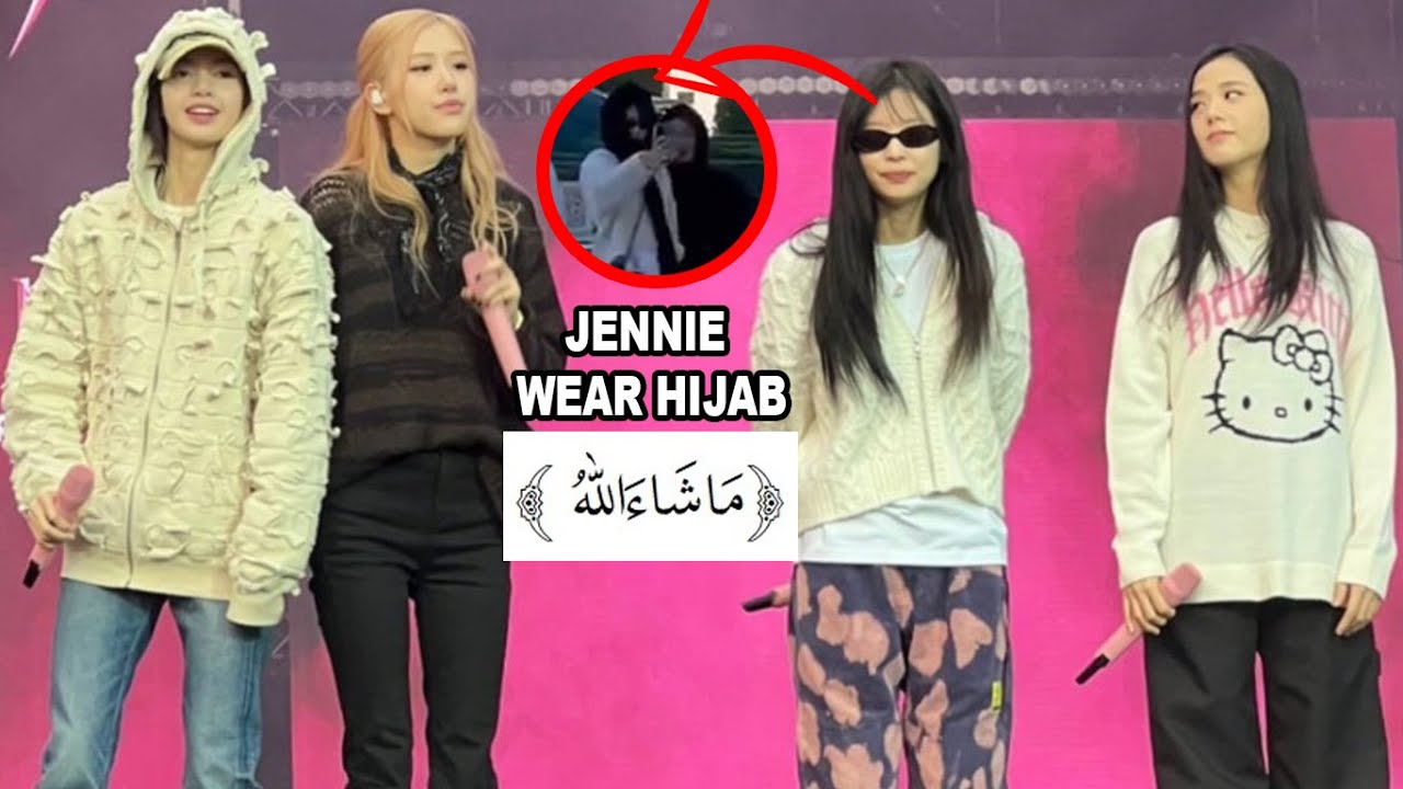 BLACKPINK ABU DHABI SURPRISE STAGE & JENNIE WEARING HIJAB TOUR IN ...