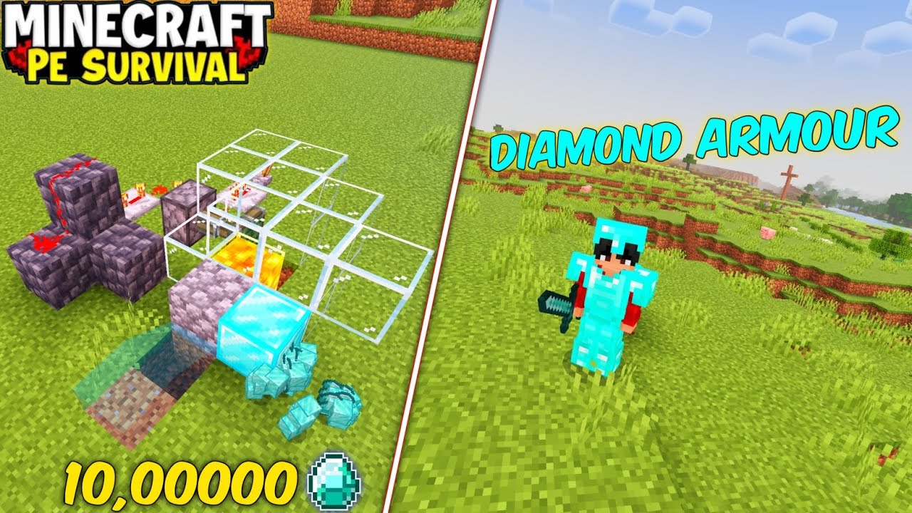 I Made A Unlimited Diamond Duping Machine In Minecraft Pe Survival ...