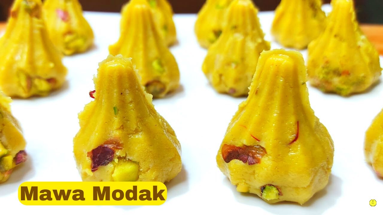 Instant Mawa Modak Recipe। Khoya Modak Recipe। Ganesh chaturthi Special ...