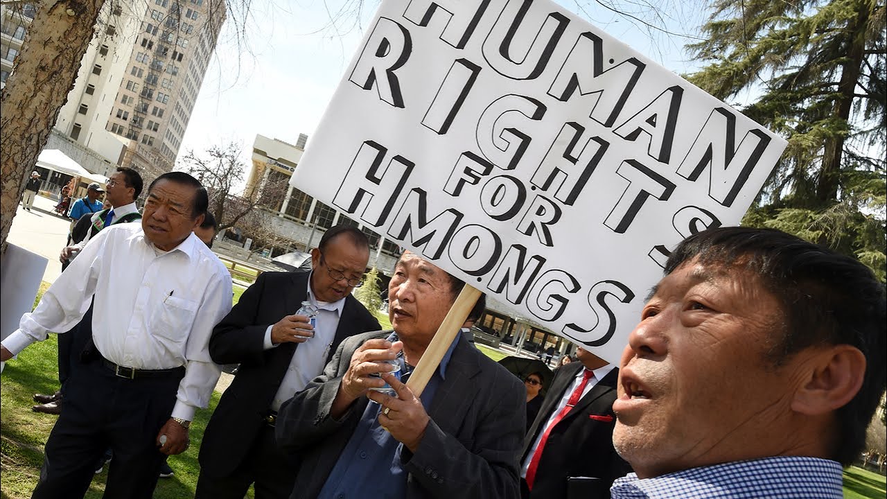 Hmong community members protest announced Trump administration ...