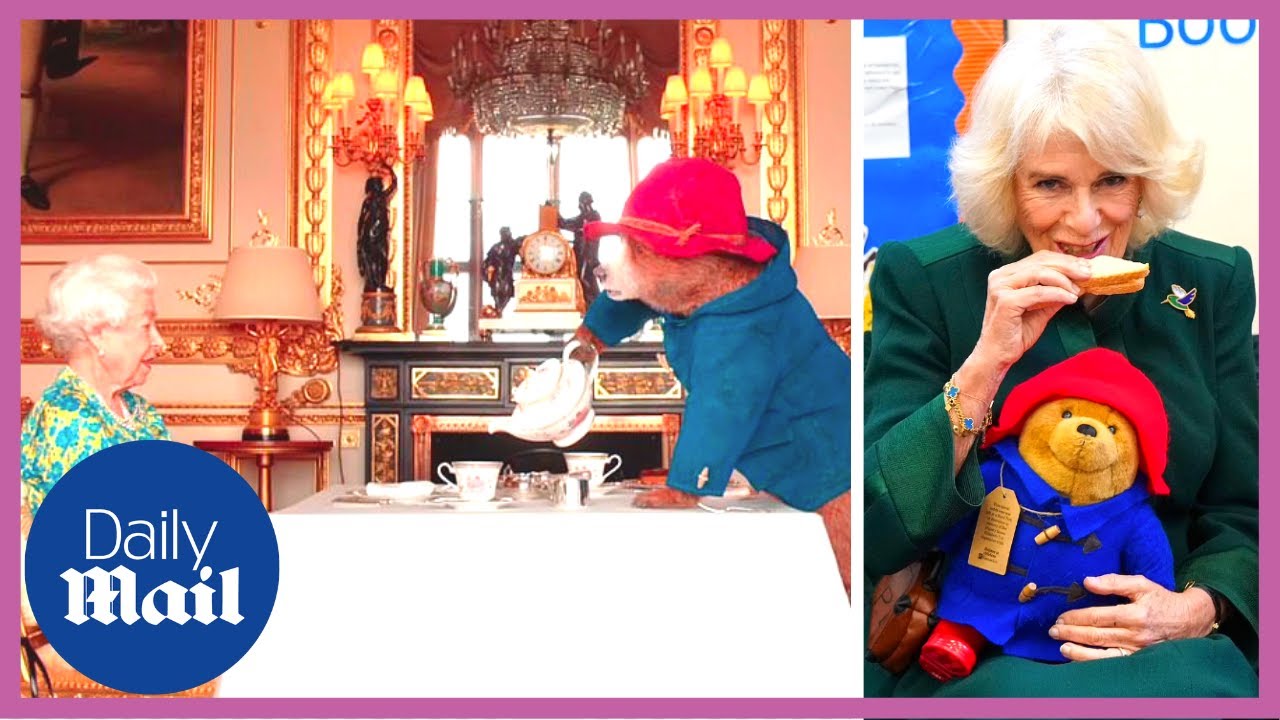 Queen Consort Camilla makes moving Queen Paddington Bear tribute - YouTube