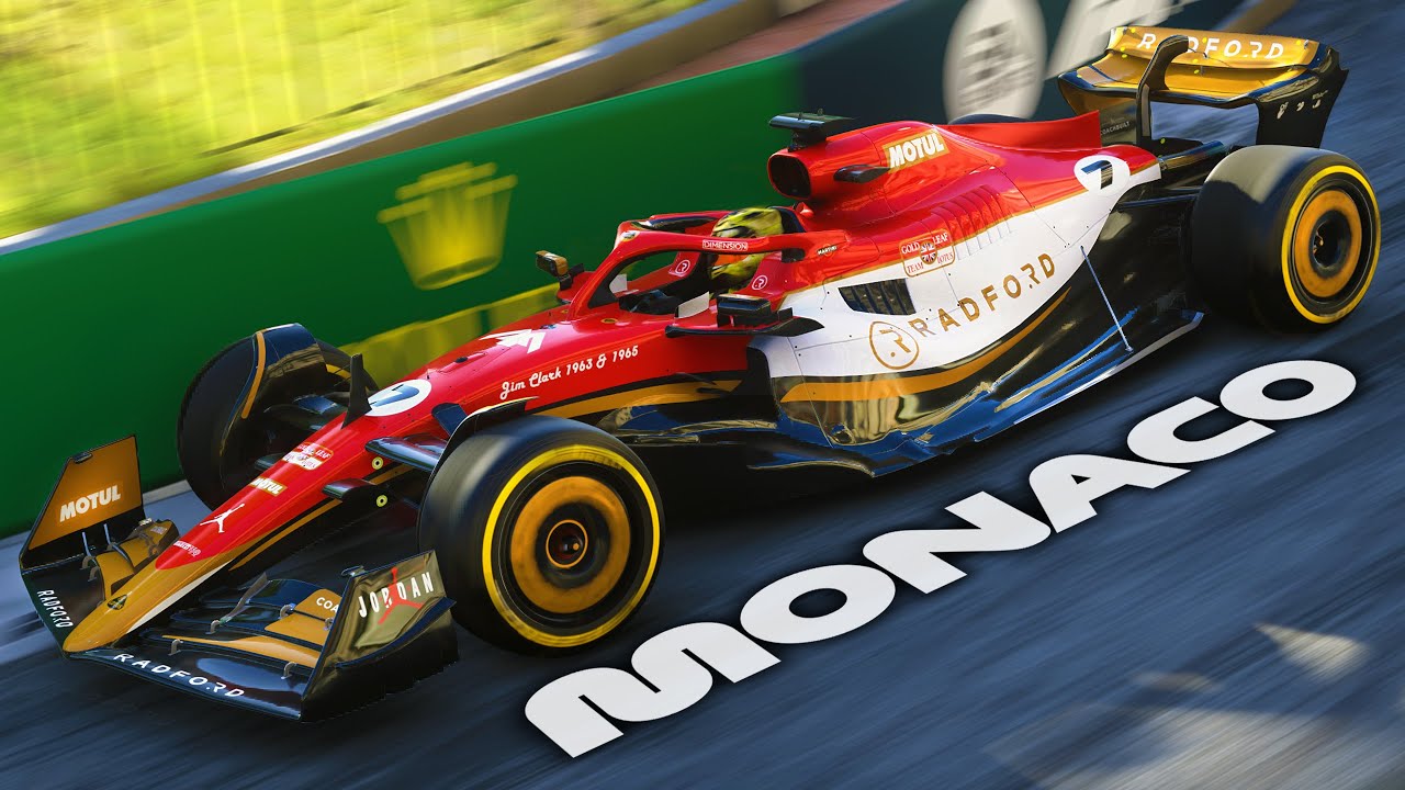 NEW LIVERY! GOLD LEAF TEAM LOTUS! OVERTAKE PACKED MONACO GP! - F1 22 MY ...