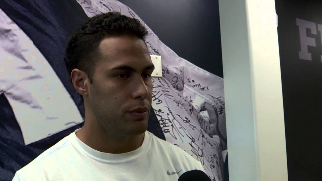 Devin Mahina Post Practice Interview | October 20, 2014 - YouTube