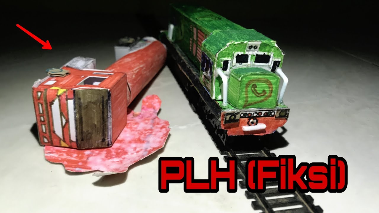 Kereta api WhatsApp vs. Truk Pertamina Oleng papercraft - Stop Motion ...