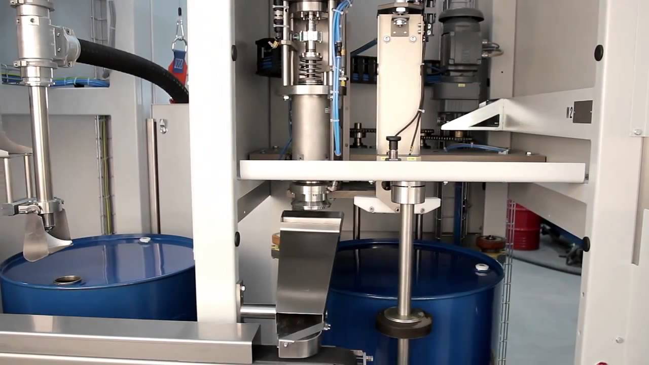 Feige | FILLING | 2x Automatic Drum Filler Type 84 - YouTube