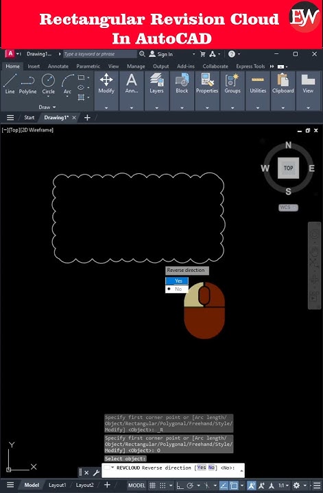 Rectangular Revision Cloud | AutoCAD Revision Cloud Rectangle ...