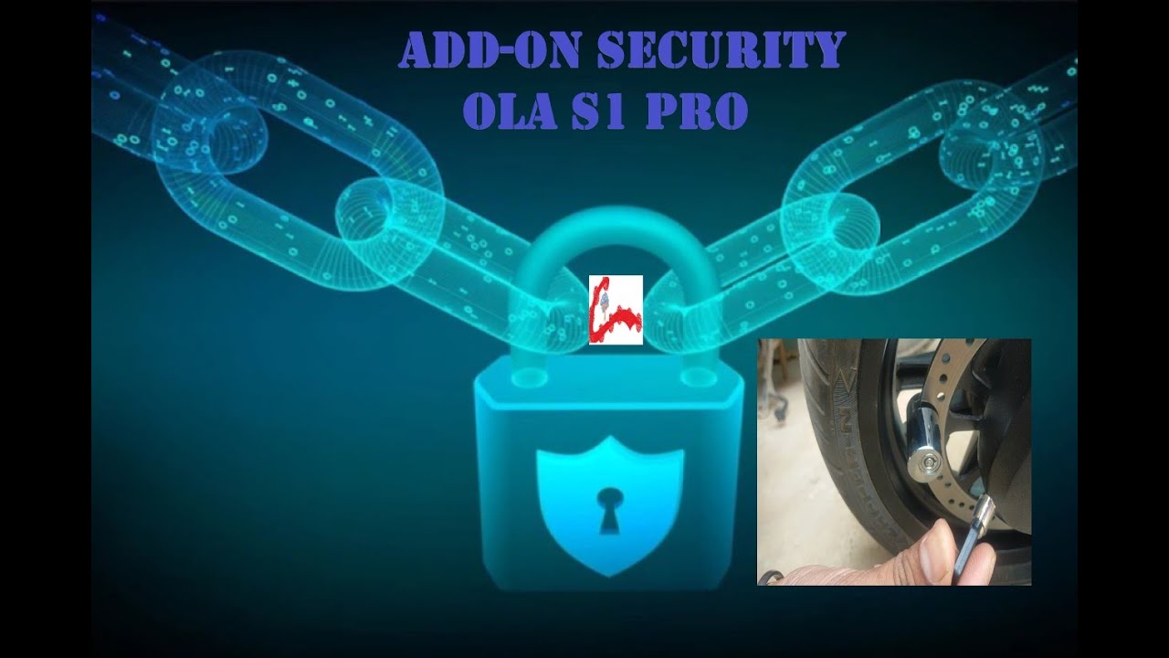 Add-on Security to OLA S1 Pro using Disc Brake Lock - YouTube