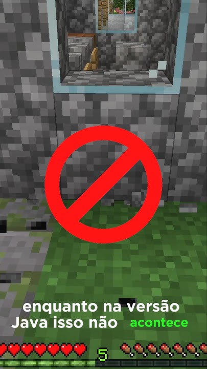 3 diferenças entre Minecraft bedrock e java parte 1 #minecraft # ...