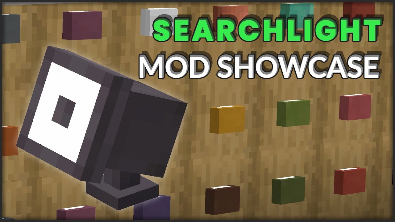 Searchlight (& Wall Lights) | Minecraft Mod Showcase - YouTube