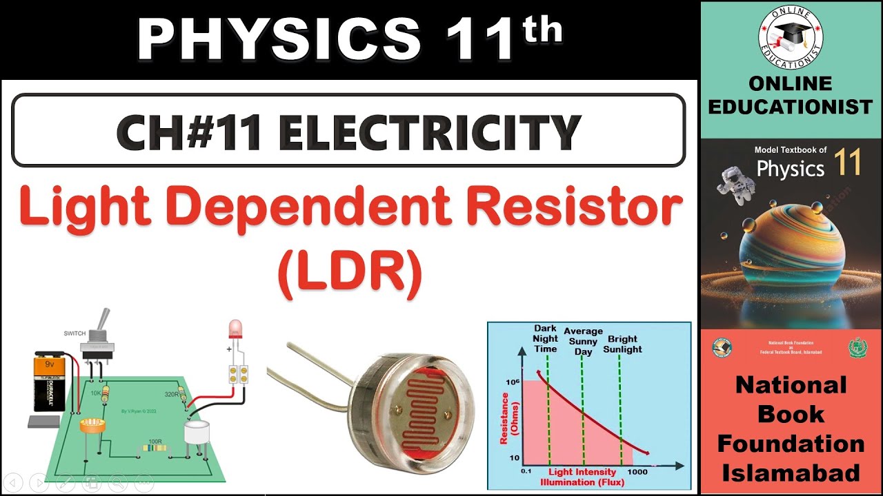 LDR | Light Dependent Resistors | Chapter 11 | Electricity | Physics 11 ...